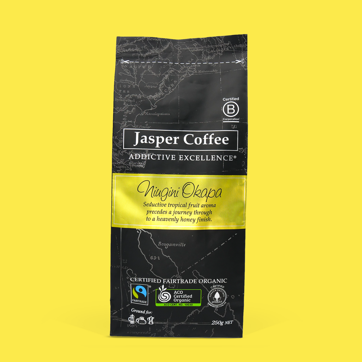 Niugini Okapa Fairtrade Organic Coffee Beans | Jasper Coffee - Jasper ...